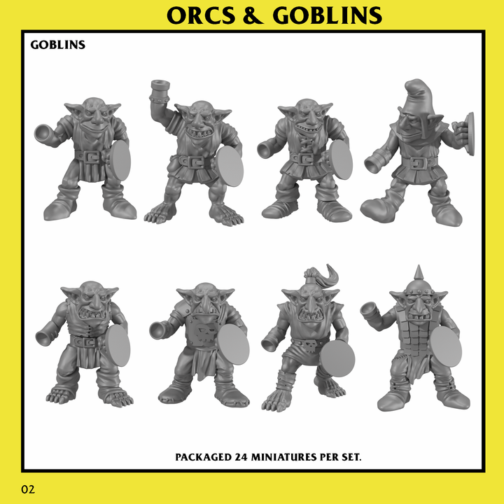 3D Printable ORCS & GOBLINS: Goblin Unit by Monstrous Encounters